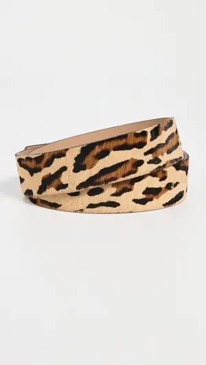 B-low The Belt Milla Calf Hair Belt - Leopard Gold