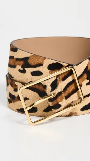 B-low The Belt Milla Calf Hair Belt - Leopard Gold