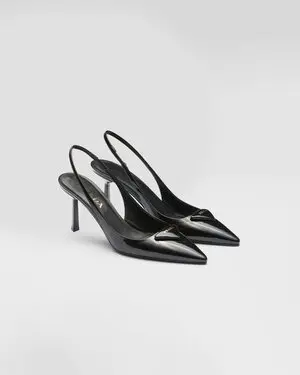Prada Patent Leather Slingback Pumps