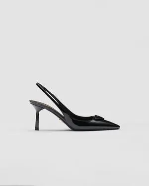 Prada Patent Leather Slingback Pumps
