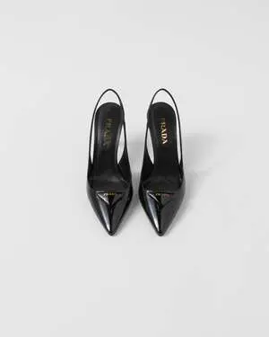 Prada Patent Leather Slingback Pumps