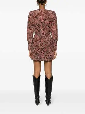IRO PARIS Masca Swirl-print Mini Dress
