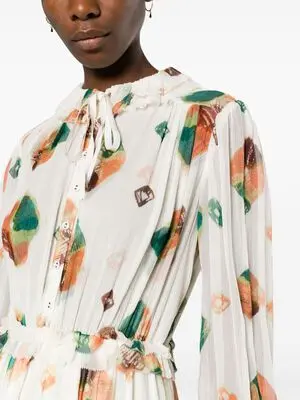Ulla Johnson Reina Chiffon Midi Dress - Neutrals