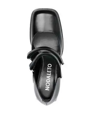 NODALETO Square-toe 50mm Leather Pumps