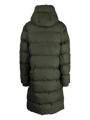 Rains Alta Quilted Padded Coat - Green