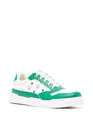 Mcm Skyward Monogram-print Low-top Sneakers