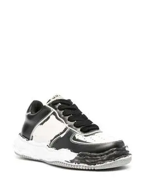 Mihara Yasuhiro Faded-effect Logo Sneakers - White