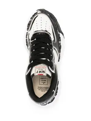 Mihara Yasuhiro Faded-effect Logo Sneakers - White