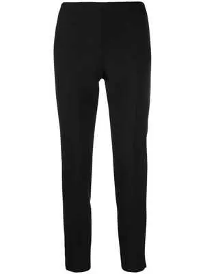 Peserico Cropped Slim-fit Trousers - Black
