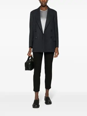 Peserico Cropped Slim-fit Trousers - Black