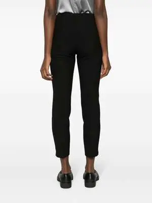Peserico Cropped Slim-fit Trousers - Black