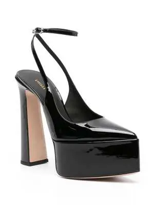 LE SILLA Nina 165mm Patent-finish Leather Pumps