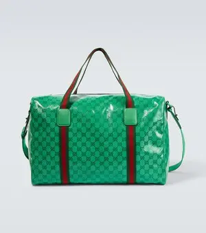 Gucci Gg Large Crystal Canvas Duffel Bag