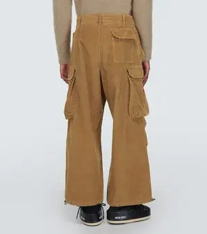 Alanui Velvet Corduroy Cargo Pants - Brown