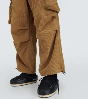 Alanui Velvet Corduroy Cargo Pants - Brown