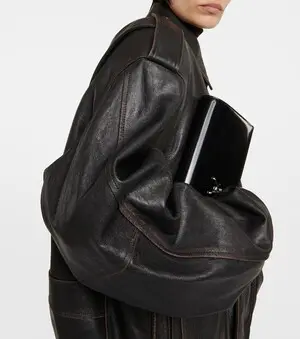 Saint Laurent Leather Blouson Jacket