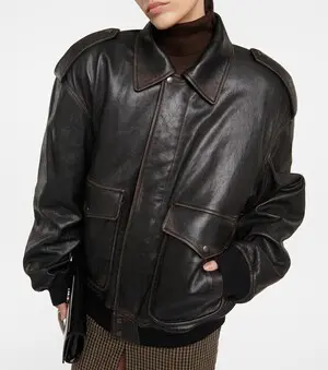 Saint Laurent Leather Blouson Jacket