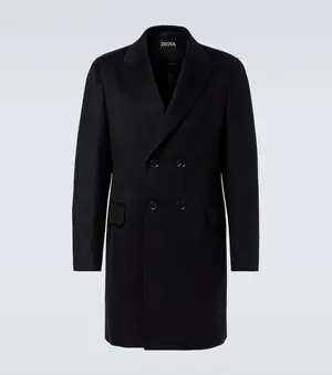 Zegna ZEGNA Wool And Cashmere Blend Coat Black