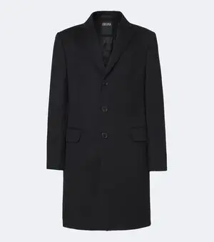 Zegna ZEGNA Wool And Cashmere Blend Coat Black