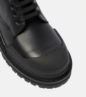 Marni Dada Leather Combat Boots