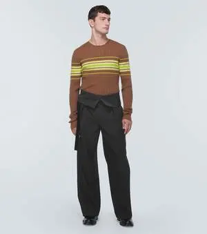 WALES BONNER High-rise Straight Pants