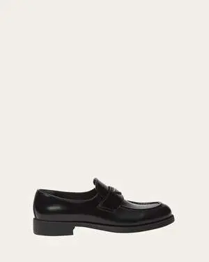 Prada Leather Slip-on Loafers