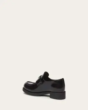 Prada Leather Slip-on Loafers