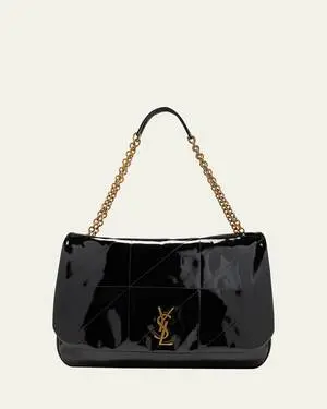 Saint Laurent Saint Laurent Jamie Maxi YSL Patchwork Shoulder Bag - Noir