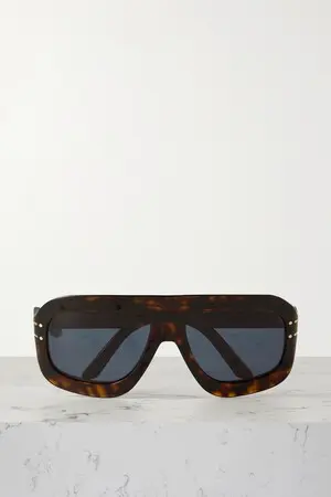 Dior DIORSIGNATURE M1U 27A0 Aviator Sunglasses – Havana / Grey DIOR EYEWEAR DiorSignature M1U aviator-style tortoiseshell  main image 4