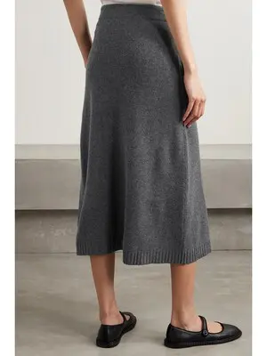 Brunello Cucinelli Wool, Cashmere And Silk-blend Midi Skirt