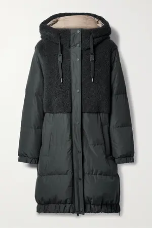 Brunello Cucinelli Hooded Quilted Shell Coat
