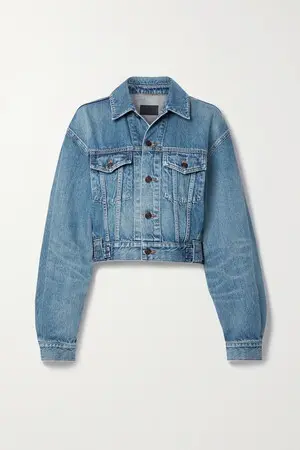 Saint Laurent Cropped Denim Jacket