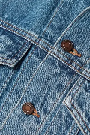 Saint Laurent Cropped Denim Jacket