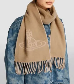 VIVIENNE WESTWOOD Wool Orb Scarf