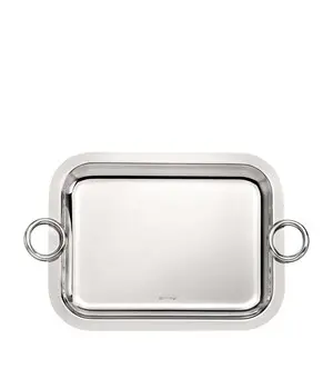 Christofle Plated Vertigo Handled Tray