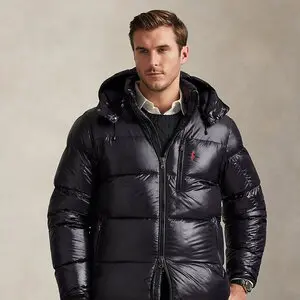 Ralph Lauren Glossed Down Jacket - Polo Black Glossy