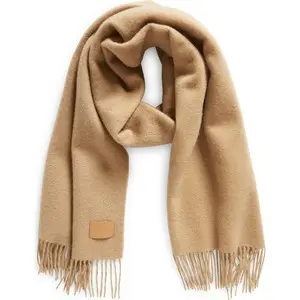 Vince Double Face Cashmere Scarf Camel
