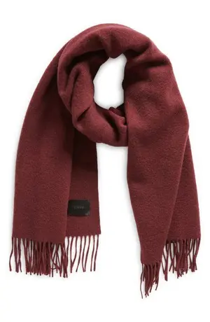 Vince Double Face Cashmere Scarf Wild Plum