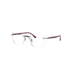 Ray-ban Ray-Ban Rectangle Rimless Eyeglasses Amaranth