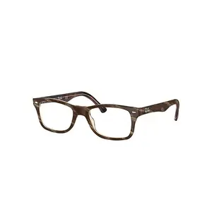 Ray-ban Ray-Ban Eyeglasses Frame With Clear Lenses Striped Brown