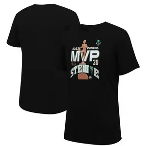 STADIUM ESSENTIALS Breanna Stewart New York Liberty 2023 Wnba Mvp T-shirt - Black