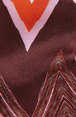 Missoni Chevron Silk Twilly Scarf