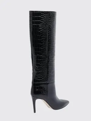 Paris Texas Croc-effect Patent Leather Knee-high Stiletto Boots
