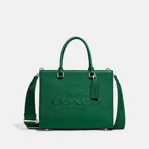 COACH® Tote With Signature Canvas Green
