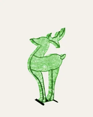 BARCANA 6'10" 3d Medium Deer With Led Lights - Green