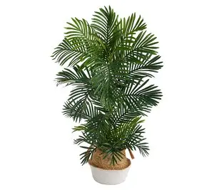NEARLY NATURAL 4' Areca Artificial Palm Tree In Planter Nea Rly Natural - One-color