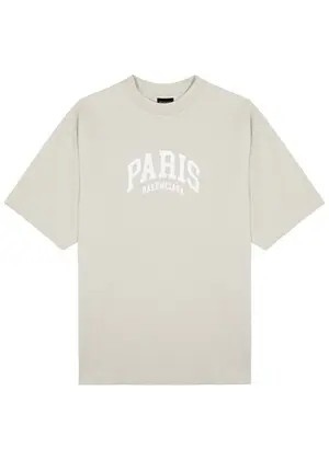 Balenciaga Cities Paris Logo Cotton T-shirt
