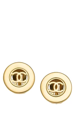 Chanel Cc Circle Clip-on Earrings