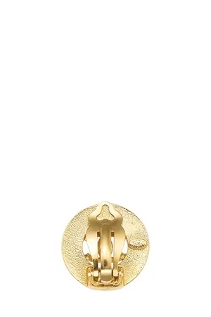 Chanel Cc Circle Clip-on Earrings