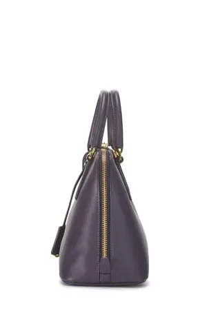 Prada Saffiano Promenade Top Handle Bag - Purple